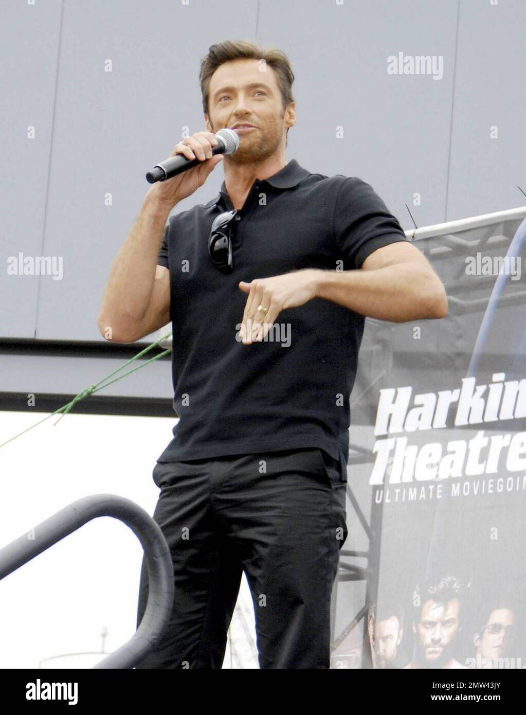 Hugh Jackman continues his promotional tour for his new film "X-Men ...