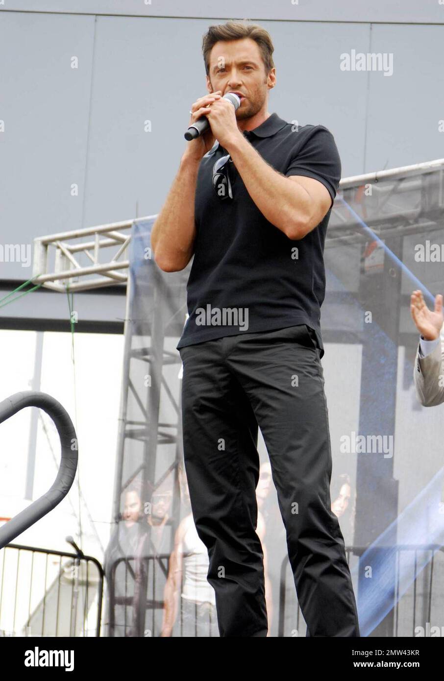 Hugh Jackman continues his promotional tour for his new film "X-Men ...