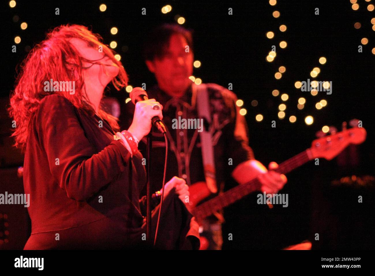 Billy Zoom, John Doe and Exene Cervenka of the American punk rock band ...