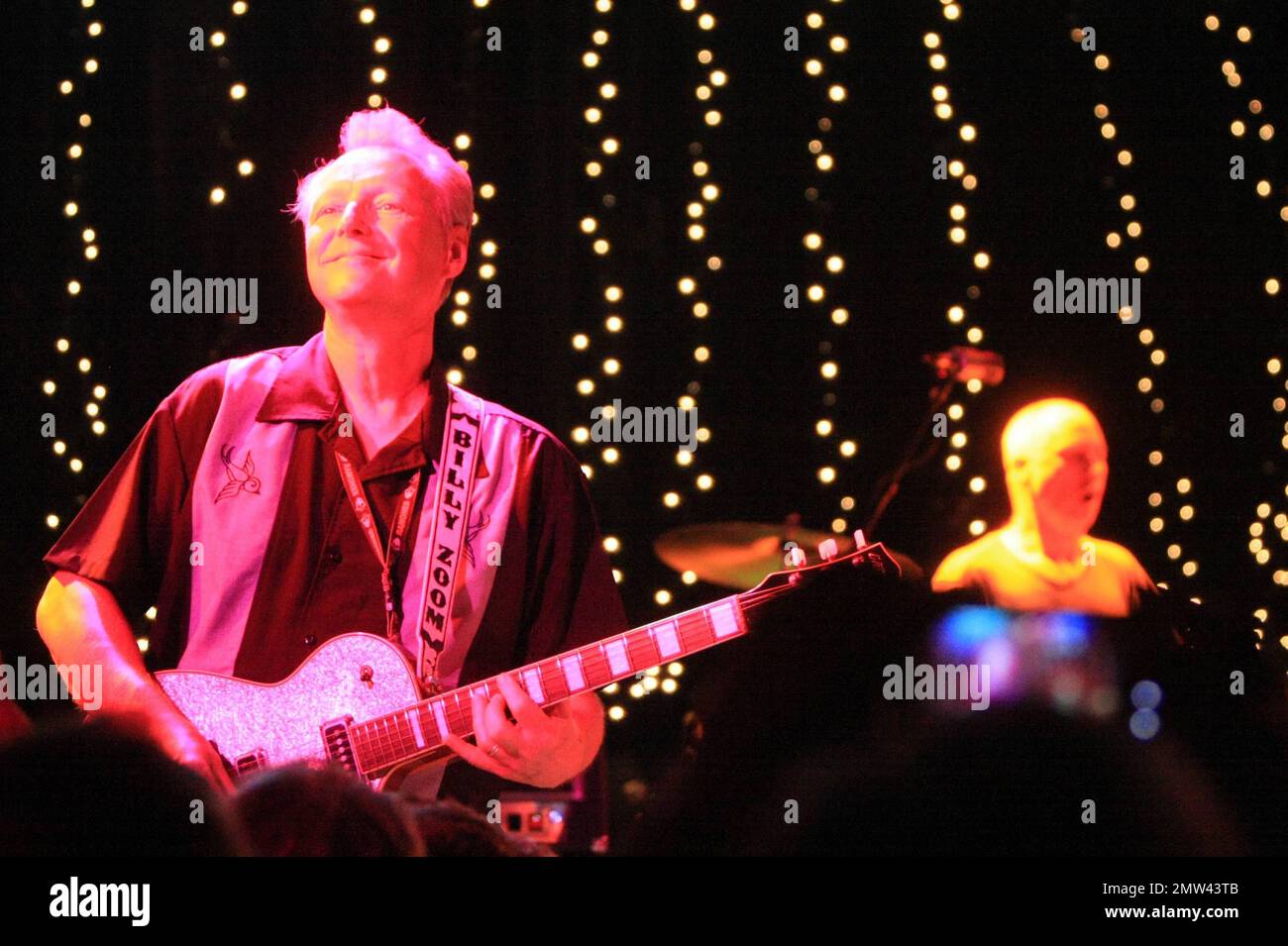 Billy Zoom, John Doe and Exene Cervenka of the American punk rock band ...