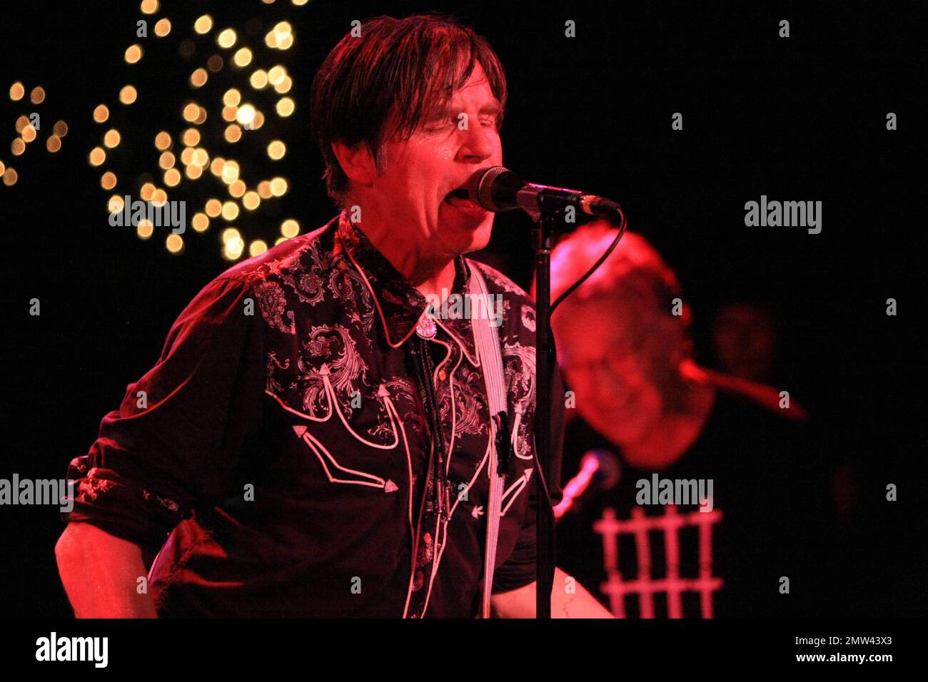 Billy Zoom, John Doe and Exene Cervenka of the American punk rock band ...