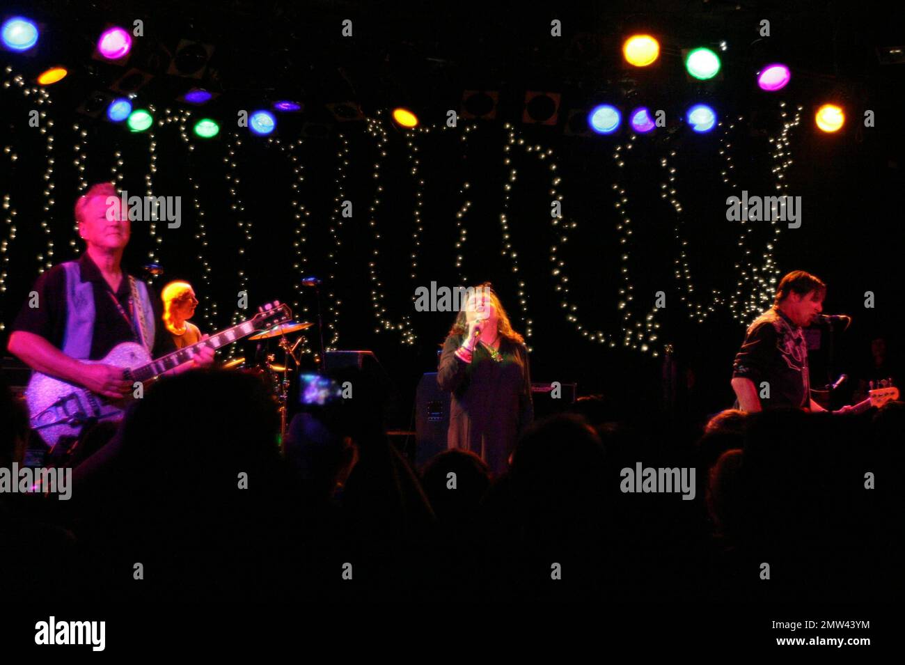 Billy Zoom, John Doe and Exene Cervenka of the American punk rock band ...