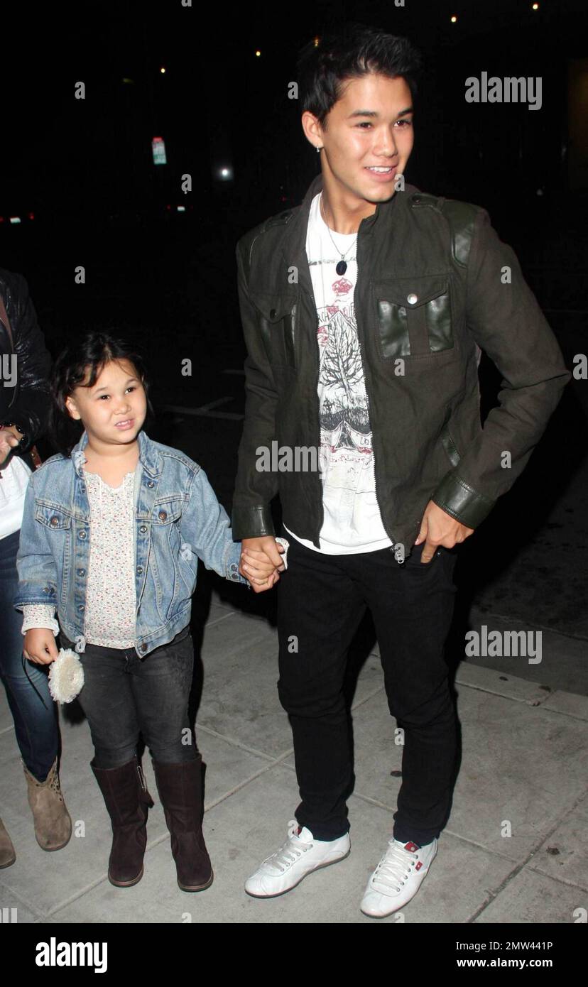 Boo Boo Stewart and sister Sage at the red carpet opening of Xandros ...