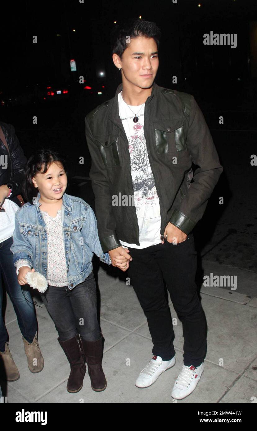 Boo Boo Stewart and sister Sage at the red carpet opening of Xandros ...