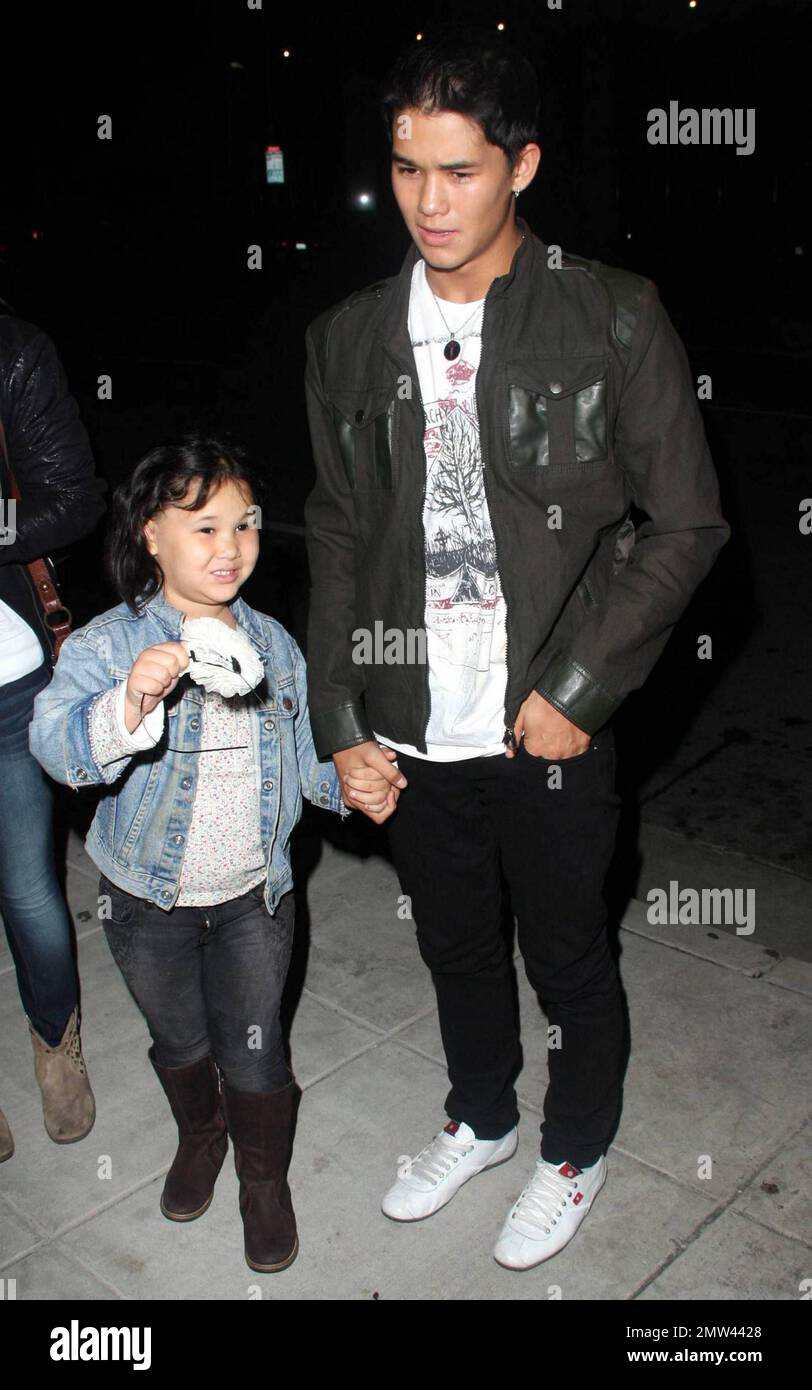 Boo Boo Stewart and sister Sage at the red carpet opening of Xandros ...