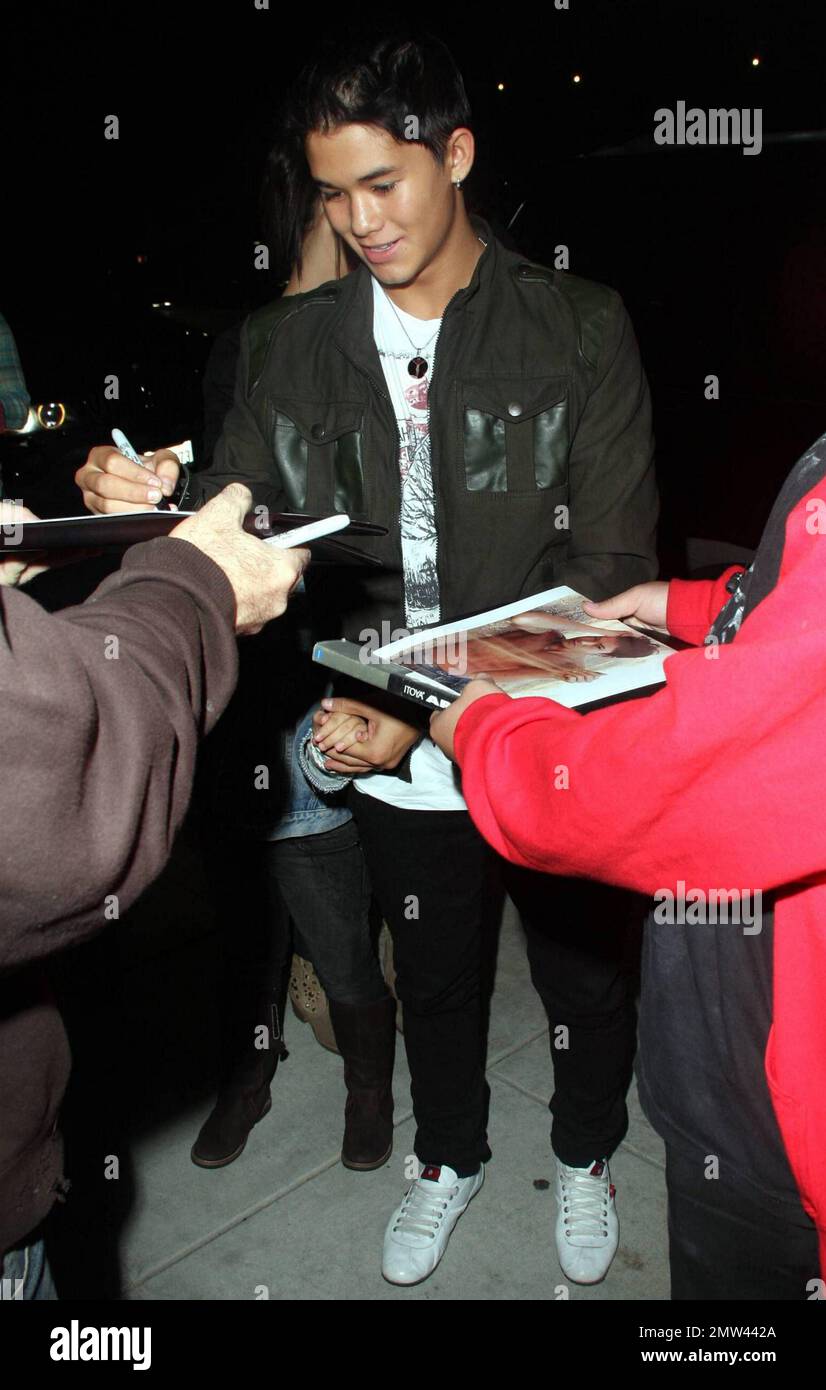 Boo Boo Stewart and sister Sage at the red carpet opening of Xandros ...