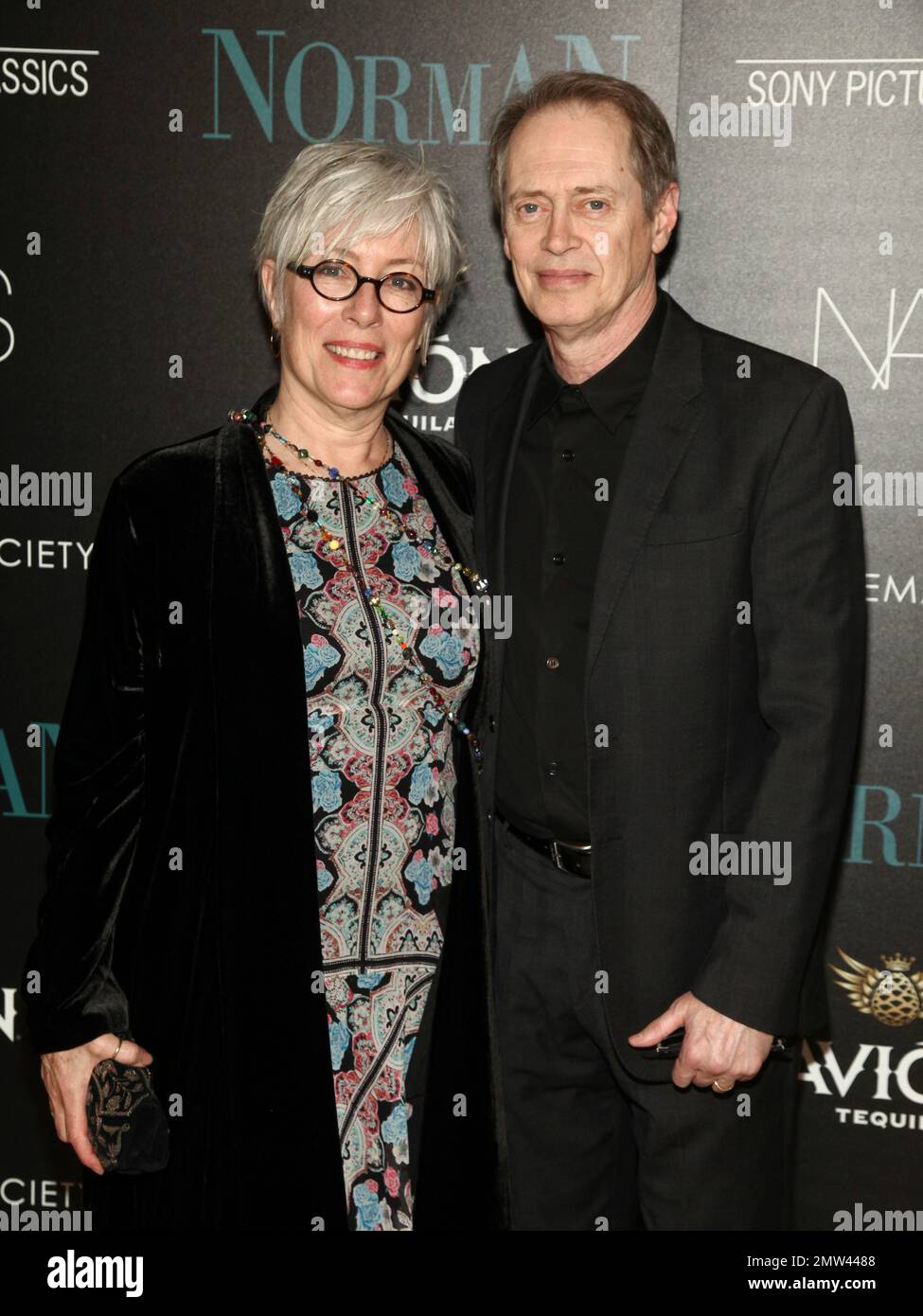 Jo Andres, left, and Steve Buscemi, right, attend a special screening ...