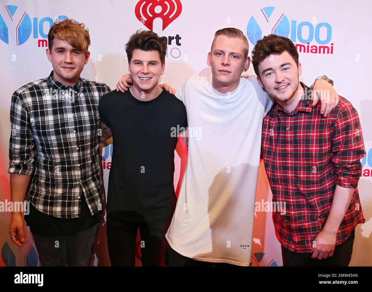 Danny Bagnall, Jake Roche, Lewi Morgan and Charley Bagnall of the band ...