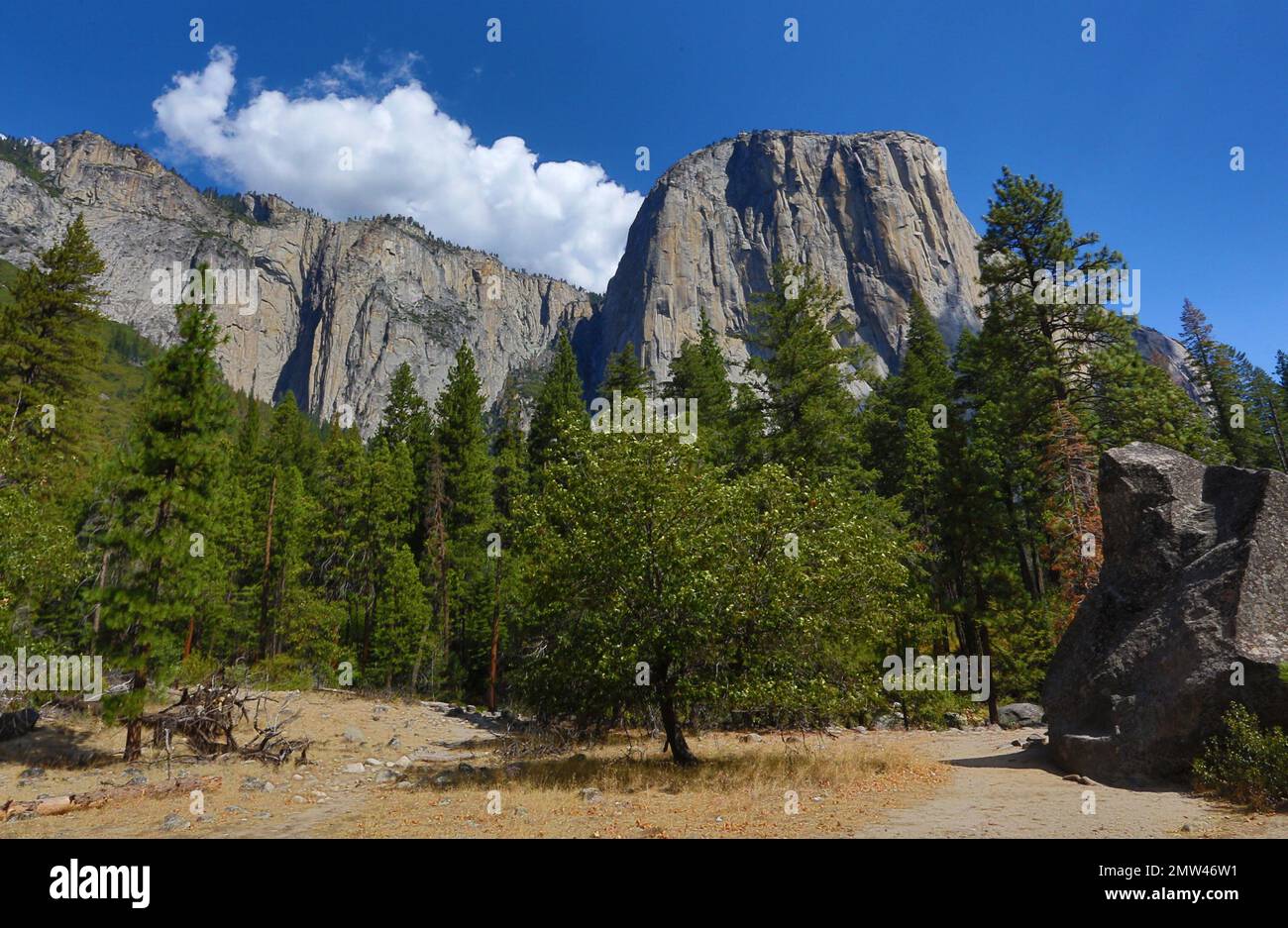 General views of Yosemite National Park in California. Pictures taken ...