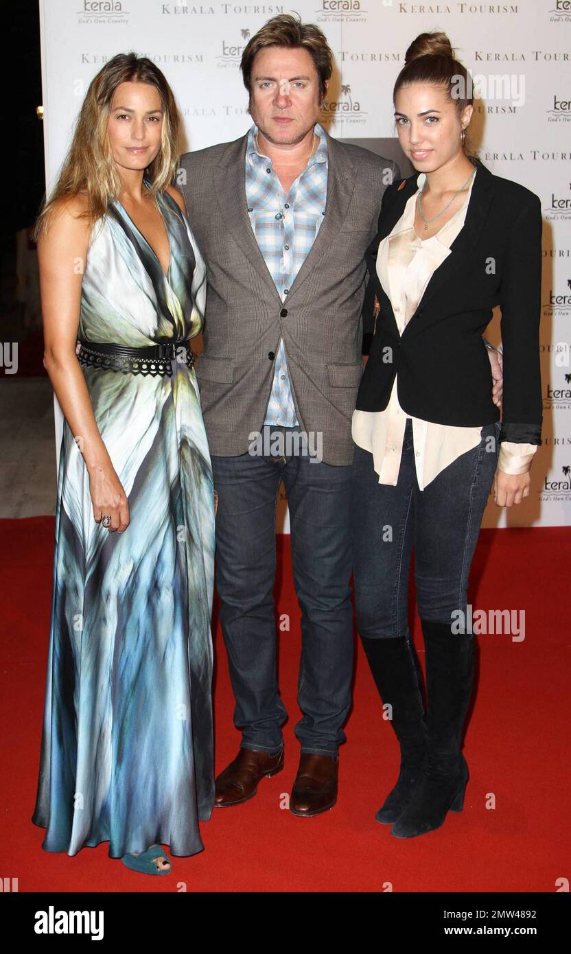 (L-R) Yasmin, Simon and Amber Le Bon arrive at London's contemporary ...