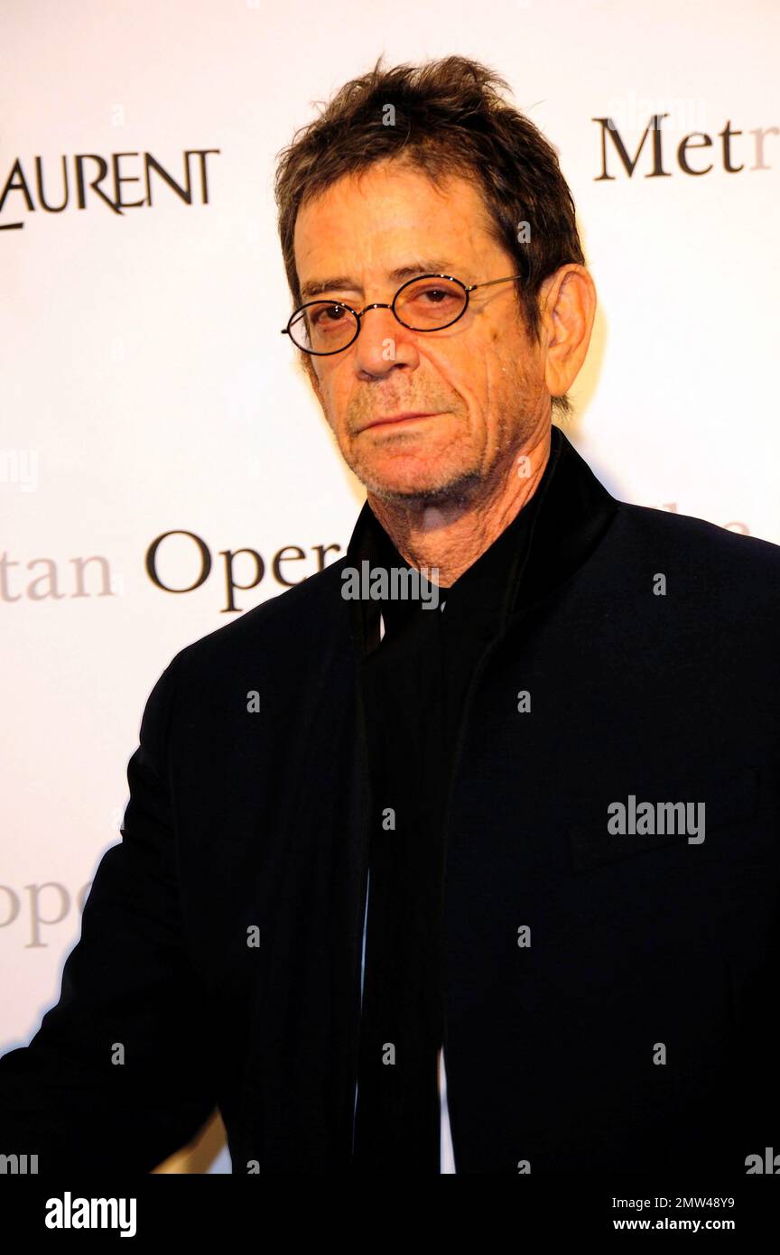 Lou Reed at the Metropolitan Opera gala premiere of Rossini's "Le ...