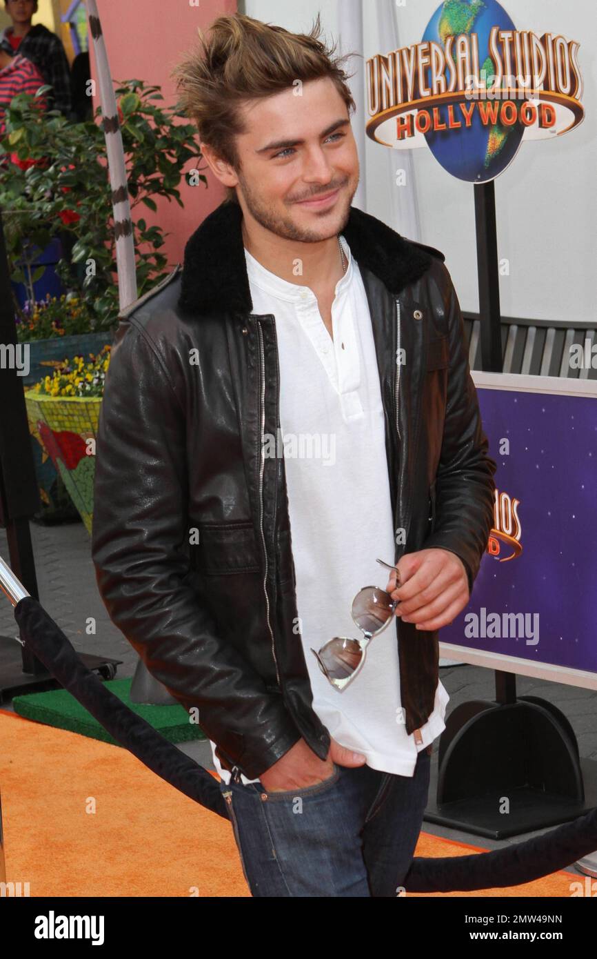 Zac Effron at the "Lorax" Premiere held at Universal Studios. Los ...