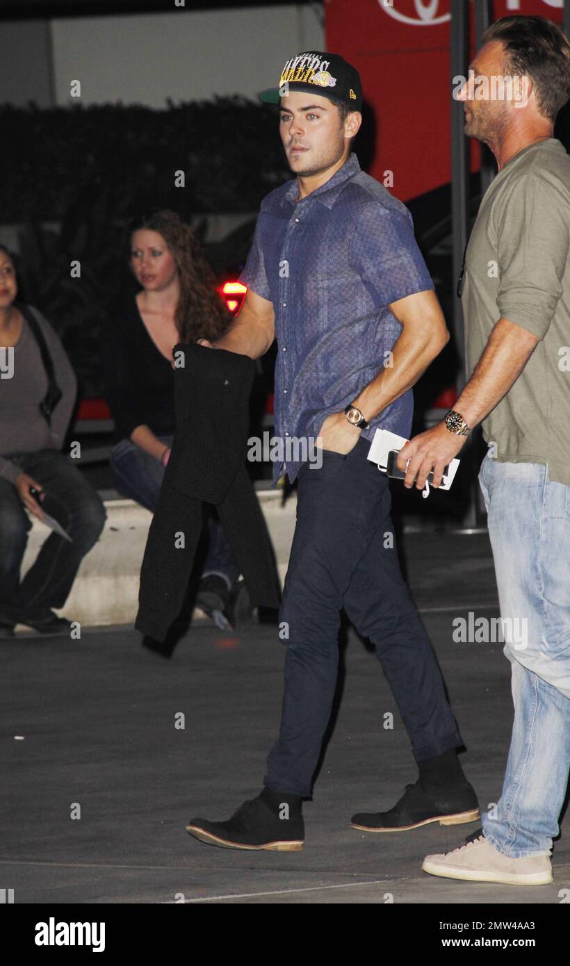 Actor Zac Efron was spotted showing his team support by sporting a ...