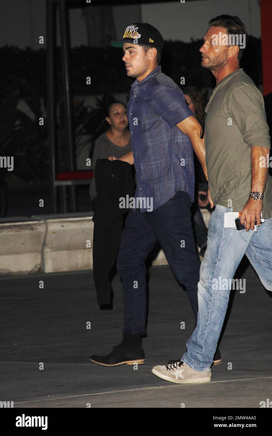 Actor Zac Efron was spotted showing his team support by sporting a ...