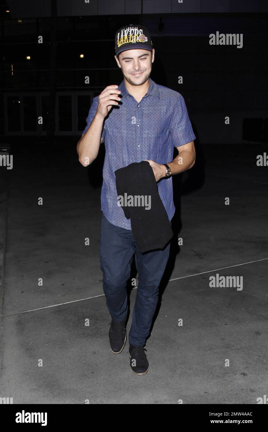 Actor Zac Efron was spotted showing his team support by sporting a ...