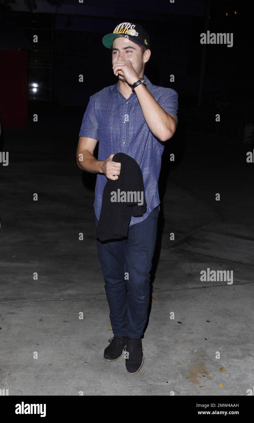 Actor Zac Efron was spotted showing his team support by sporting a ...