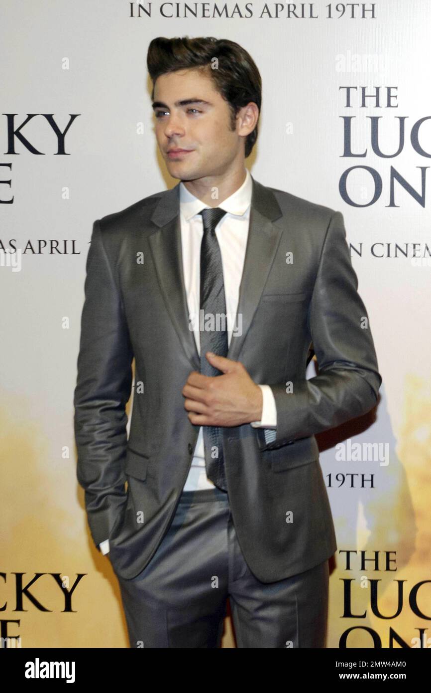 Actor Zac Efron arrives at "The Lucky One' Sydney Premiere held at ...