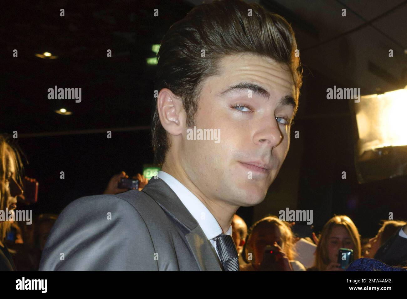 Actor Zac Efron arrives at "The Lucky One' Sydney Premiere held at ...
