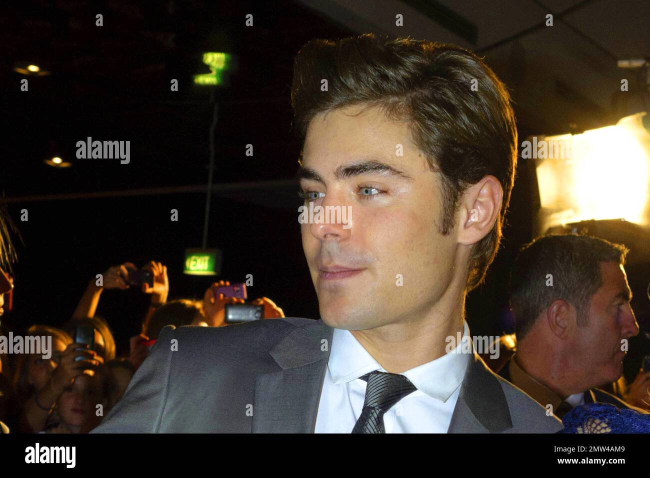 Actor Zac Efron arrives at "The Lucky One' Sydney Premiere held at ...