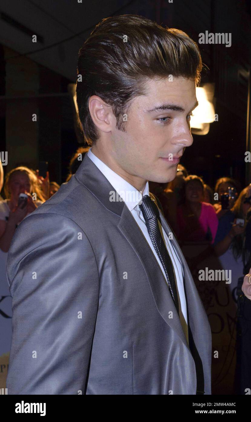 Actor Zac Efron arrives at "The Lucky One' Sydney Premiere held at ...