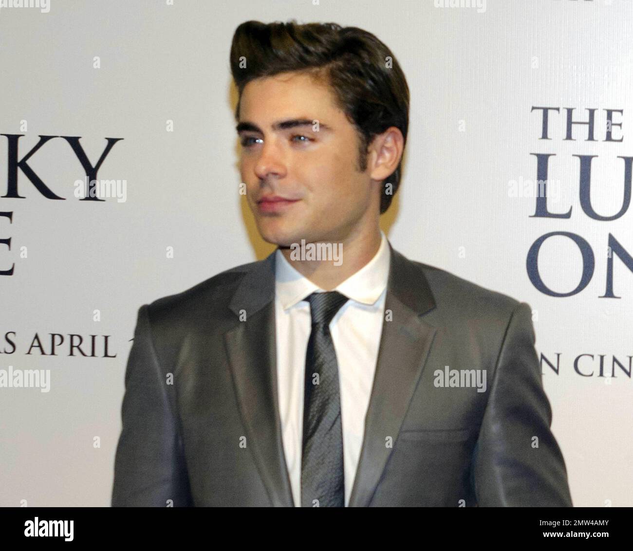 Actor Zac Efron arrives at "The Lucky One' Sydney Premiere held at ...