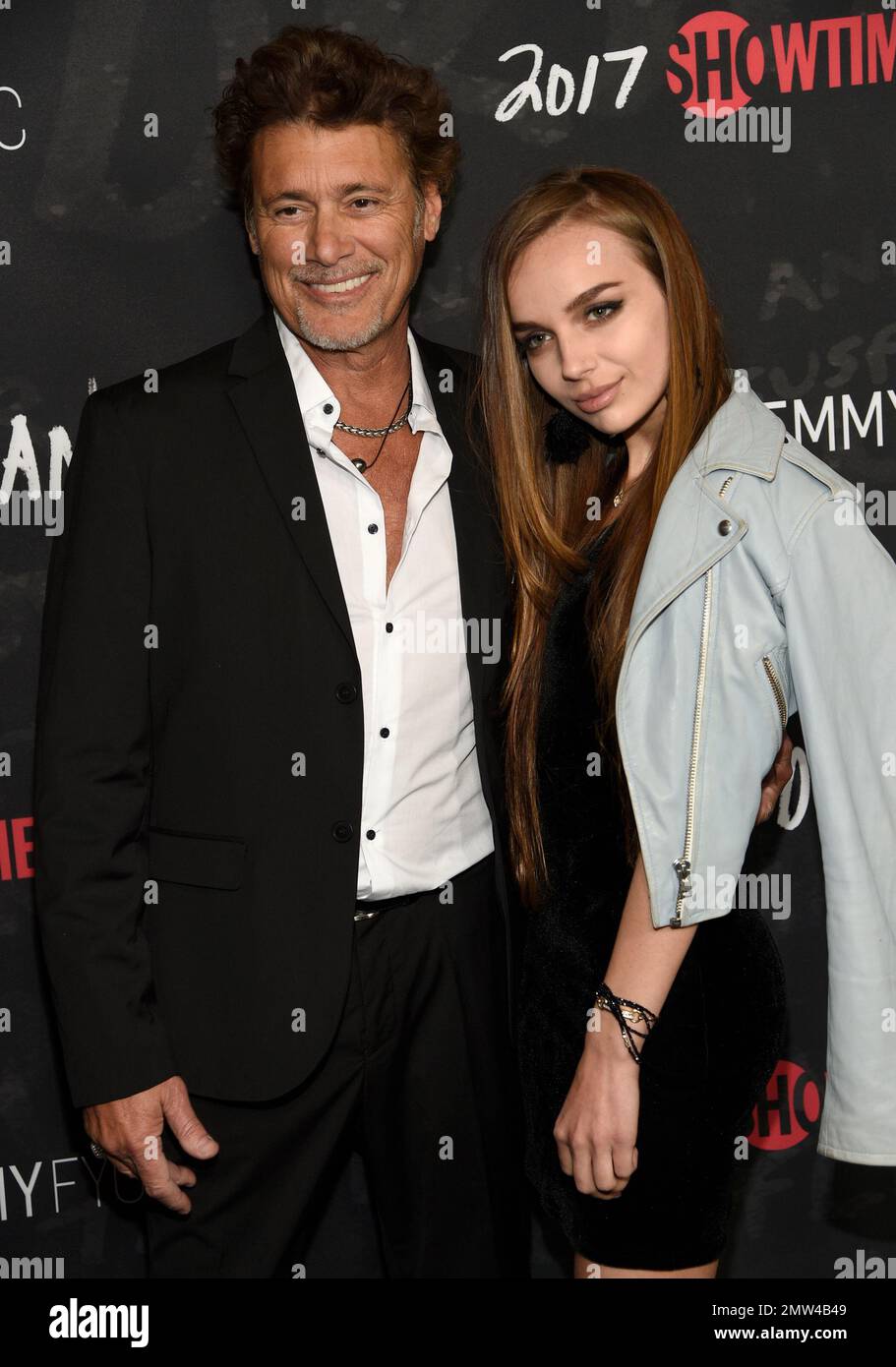 Steven Bauer, left, and Lyda Loudon arrive at a "Ray Donovan" For Your ...