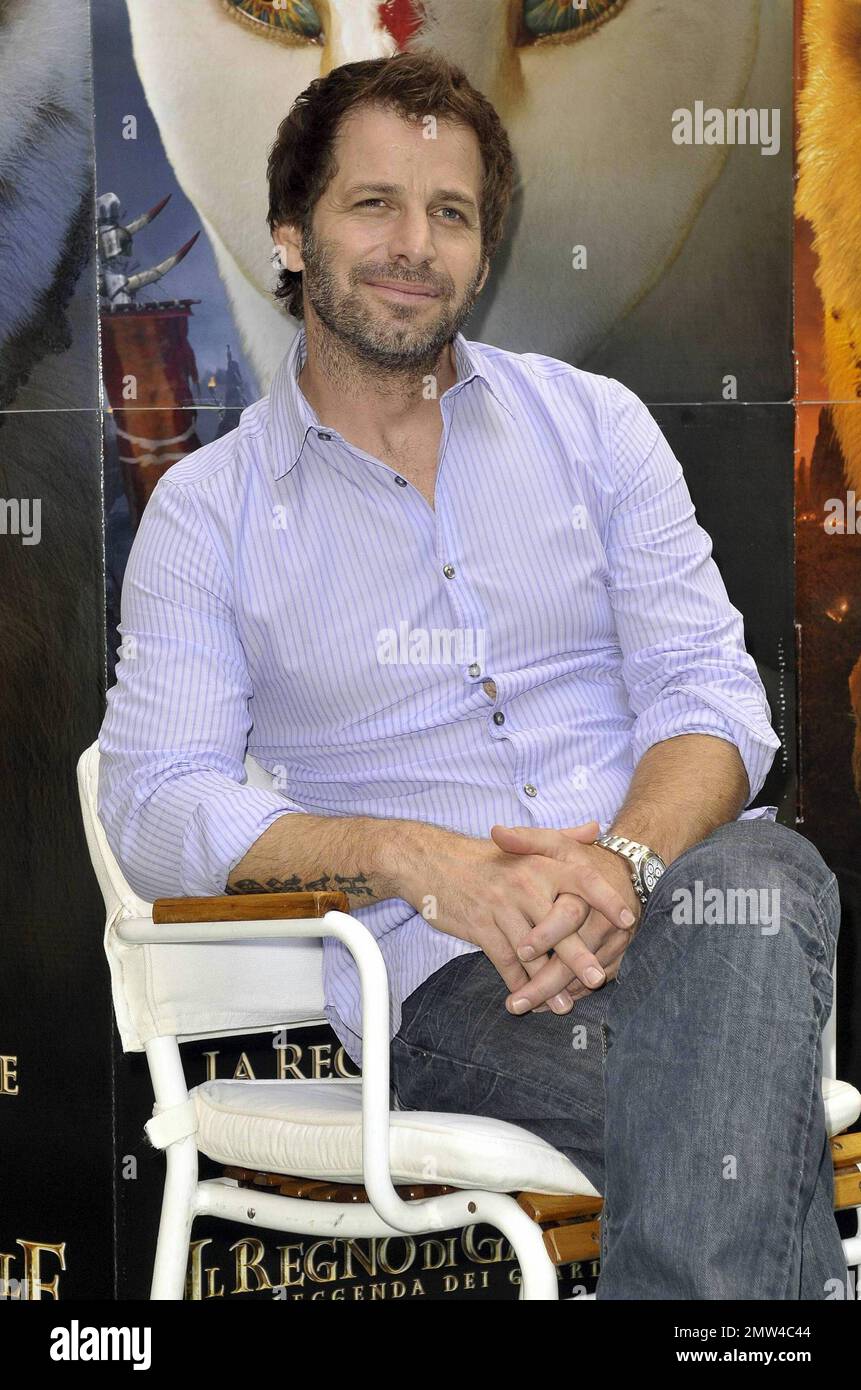 Zack Snyder poses for photos at a photocall for "Legend of the ...