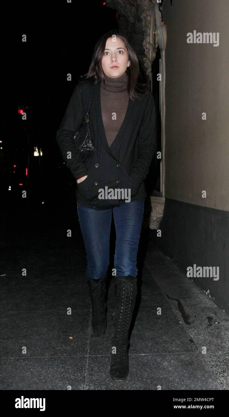 Actress and daughter of Robin Williams Zelda Williams heads out for a ...