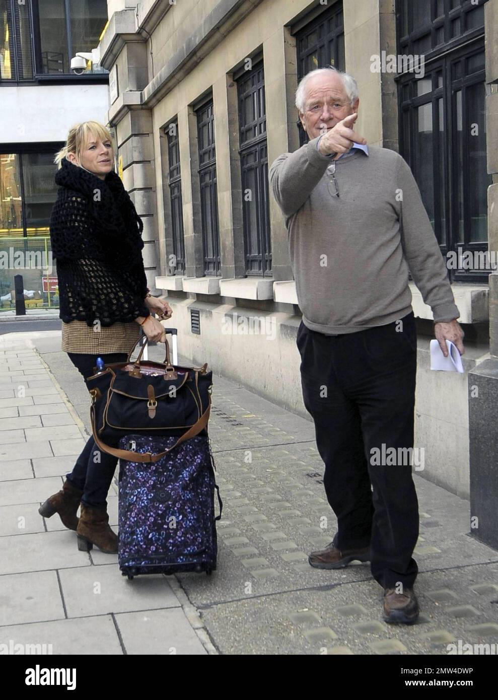 Zoe Ball and her dad Johnny Ball look to be having a very cheerful ...