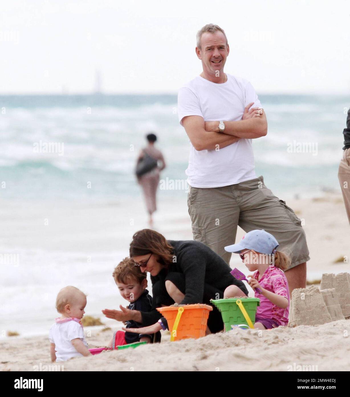 EXCLUSIVE!! UK television personality Zoe Ball has a fun family day on ...