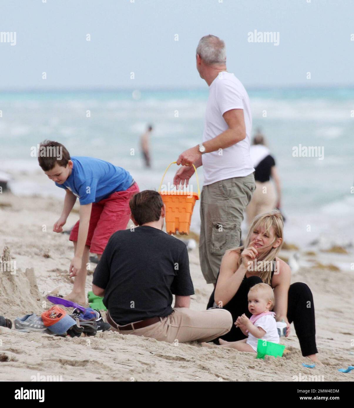 EXCLUSIVE!! UK television personality Zoe Ball has a fun family day on ...