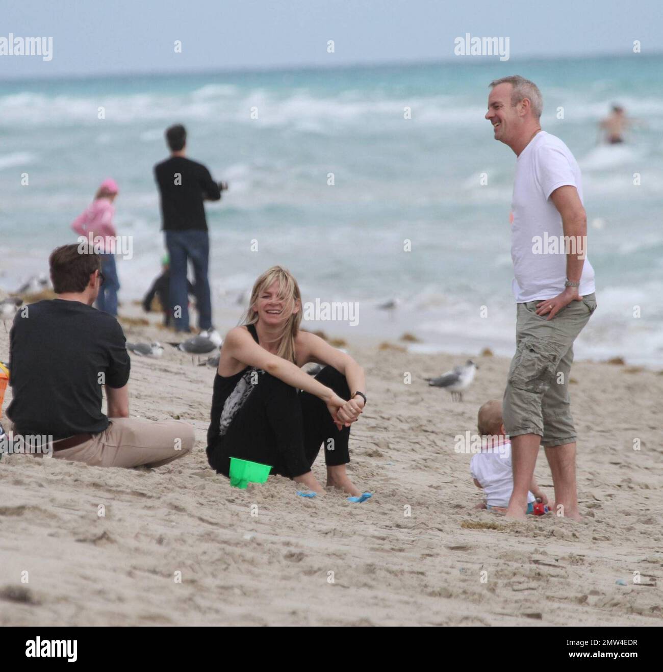 EXCLUSIVE!! UK television personality Zoe Ball has a fun family day on ...