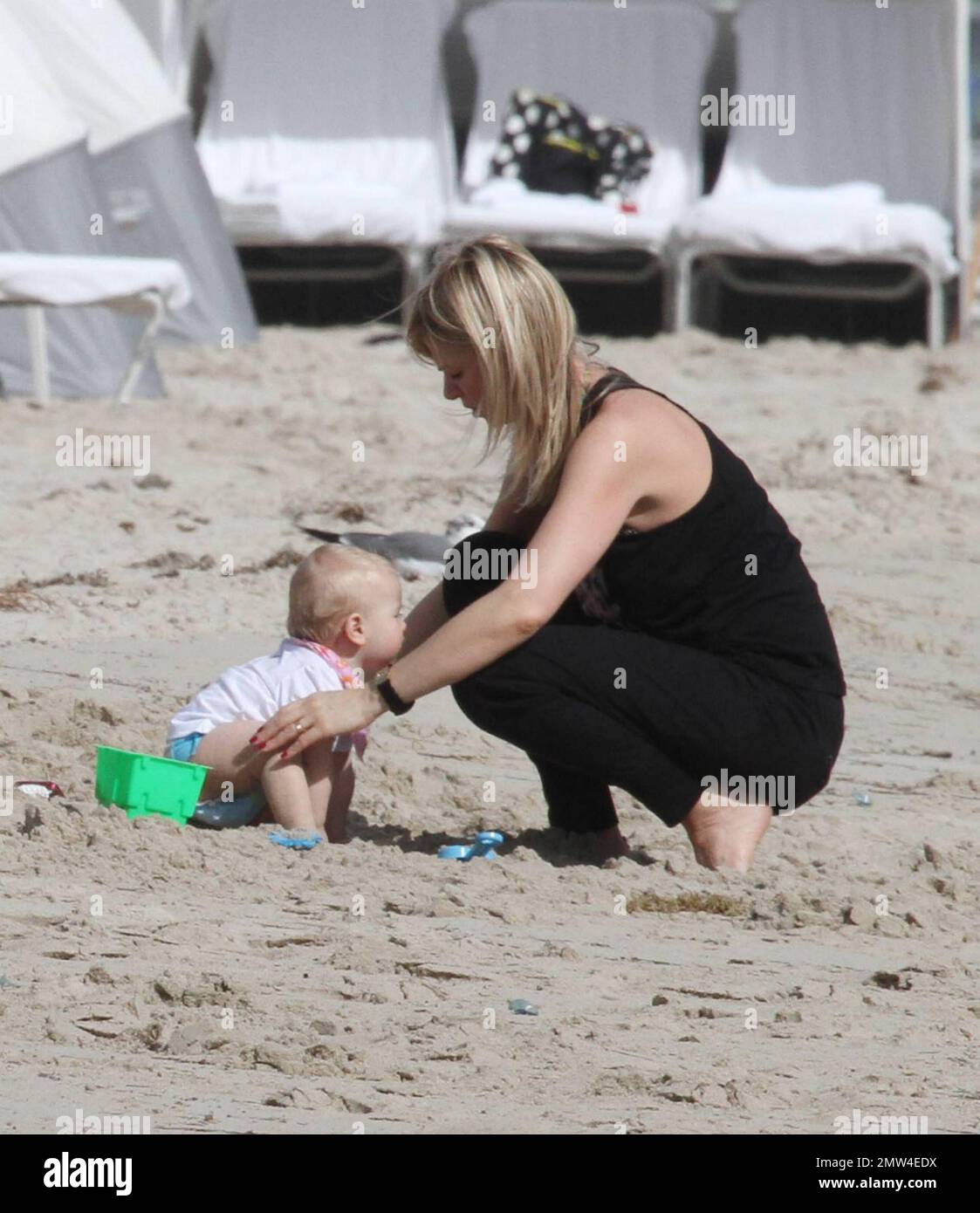 EXCLUSIVE!! UK television personality Zoe Ball has a fun family day on ...