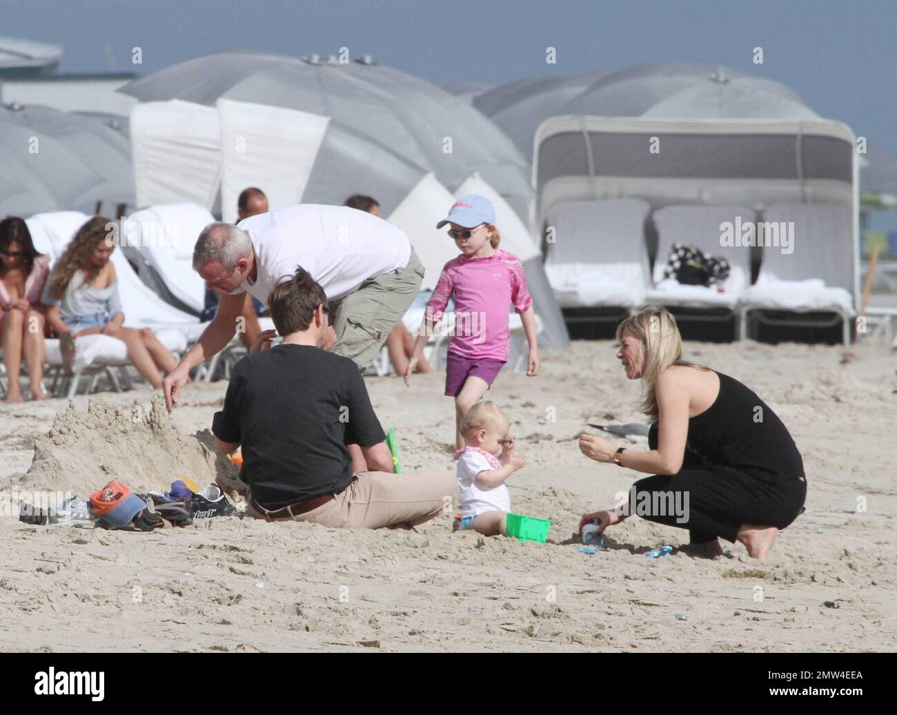 EXCLUSIVE!! UK television personality Zoe Ball has a fun family day on ...