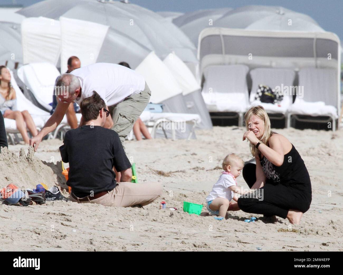 EXCLUSIVE!! UK television personality Zoe Ball has a fun family day on ...