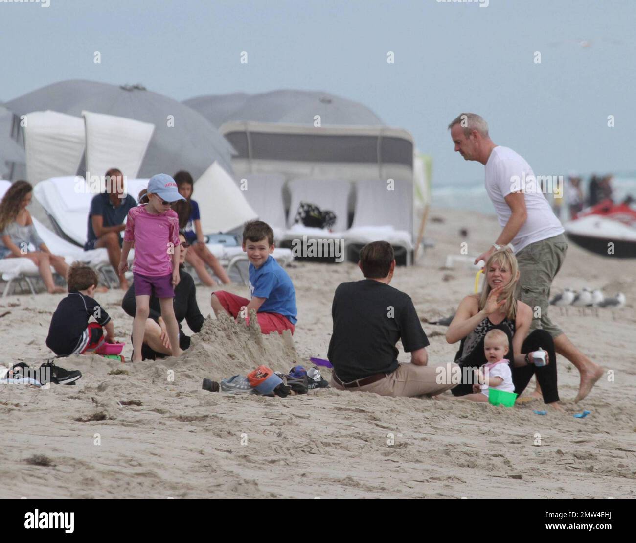 EXCLUSIVE!! UK television personality Zoe Ball has a fun family day on ...