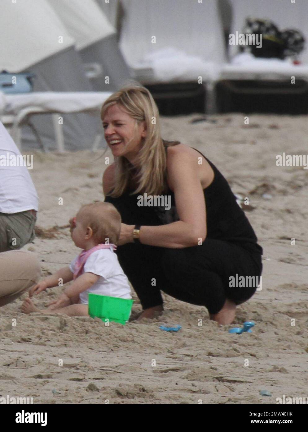 EXCLUSIVE!! UK television personality Zoe Ball has a fun family day on ...
