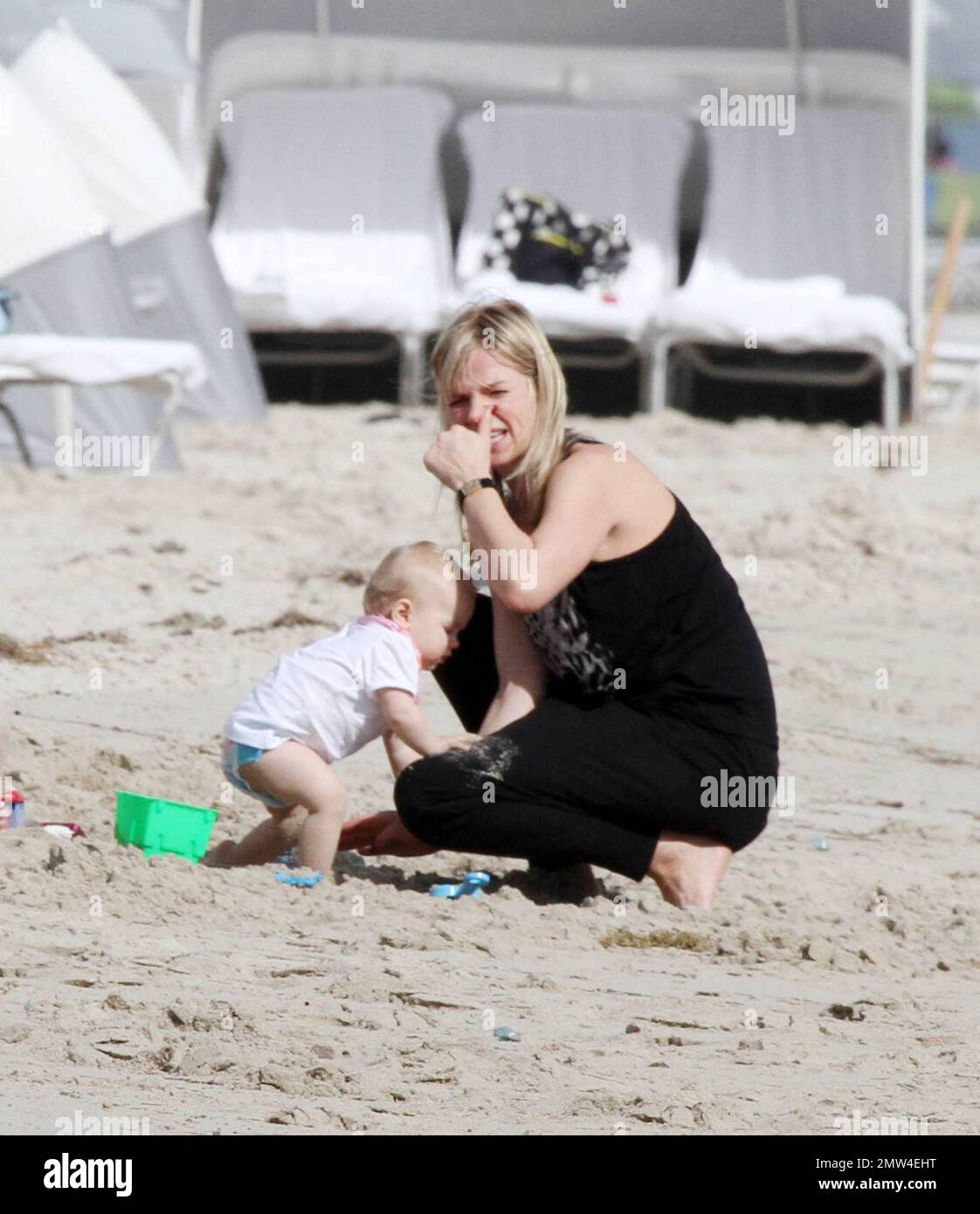 EXCLUSIVE!! UK television personality Zoe Ball has a fun family day on ...