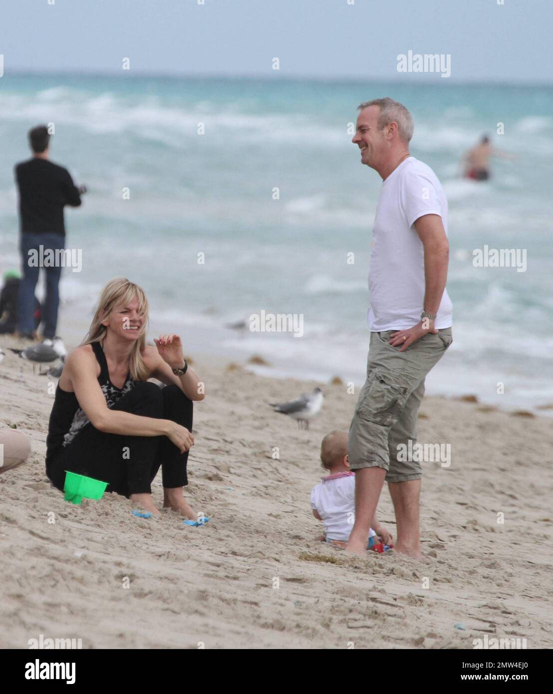 EXCLUSIVE!! UK television personality Zoe Ball has a fun family day on ...