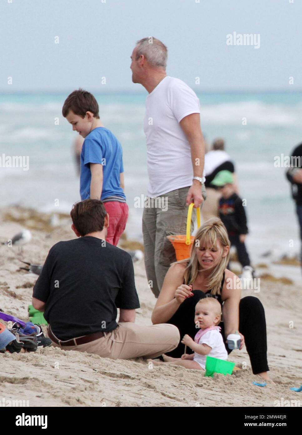 EXCLUSIVE!! UK television personality Zoe Ball has a fun family day on ...