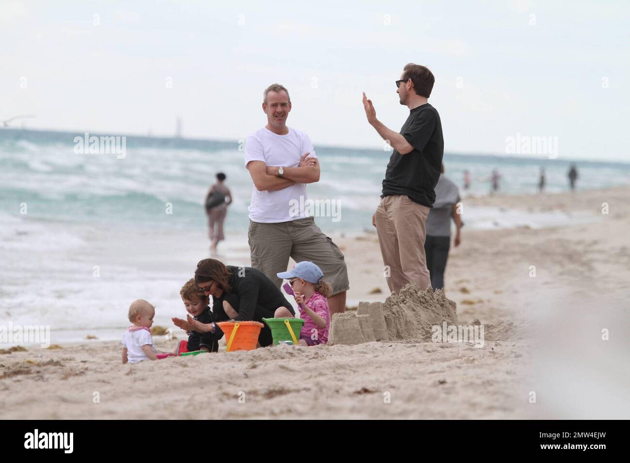 EXCLUSIVE!! UK television personality Zoe Ball has a fun family day on ...