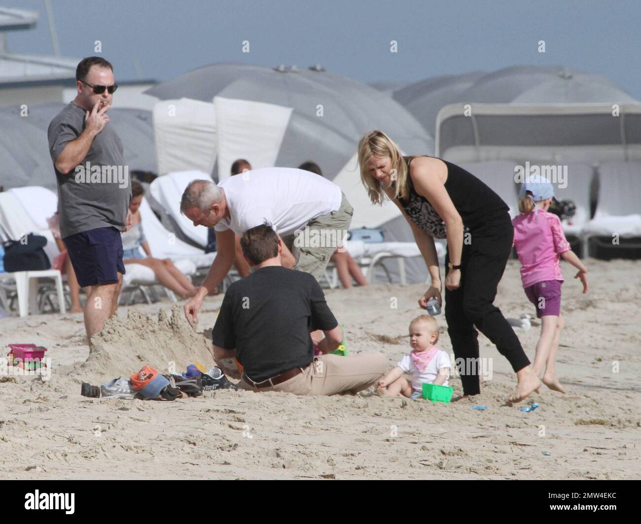 EXCLUSIVE!! UK television personality Zoe Ball has a fun family day on ...
