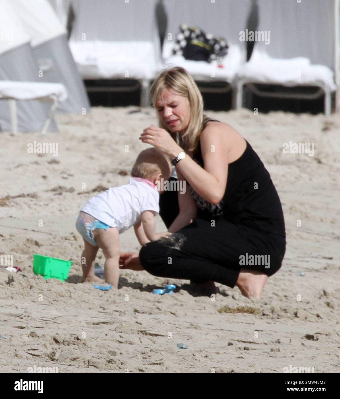 EXCLUSIVE!! UK television personality Zoe Ball has a fun family day on ...