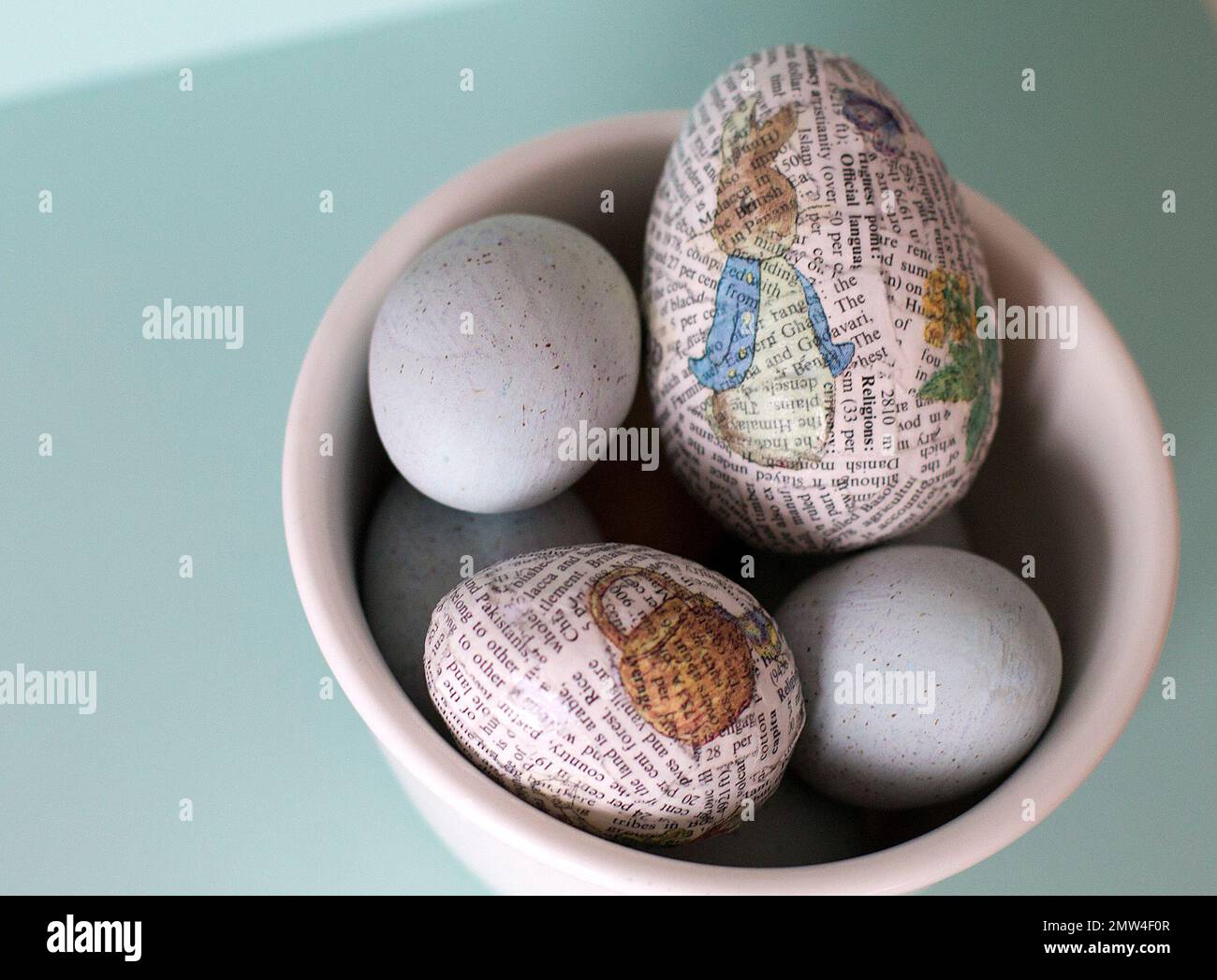 This April 6, 2017 photo taken in Hopkinton, N.H., shows plastic Easter ...