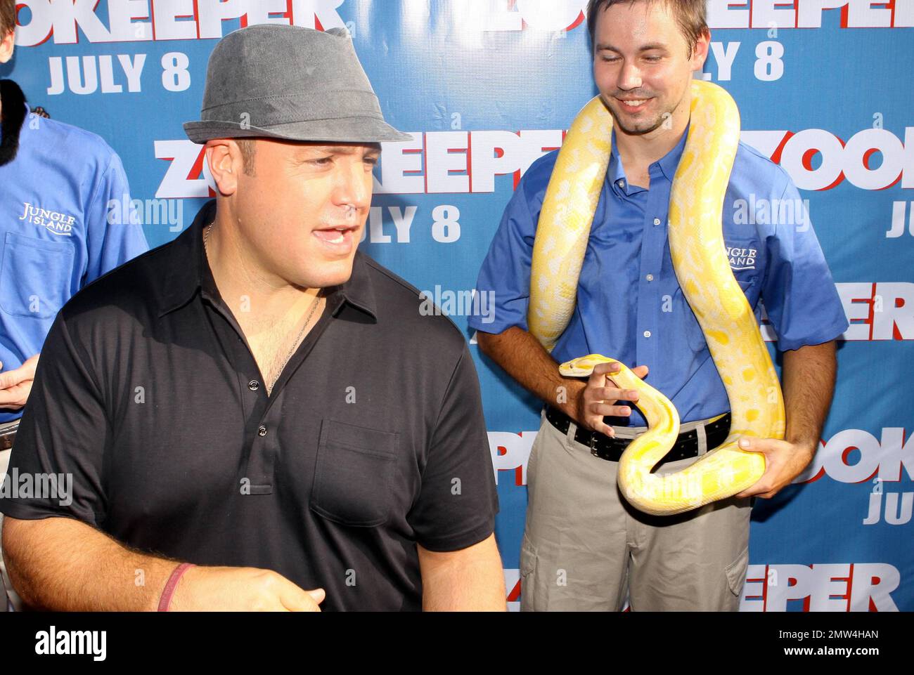 Kevin James attends the premiere of his new movie "The Zookeeper" at ...
