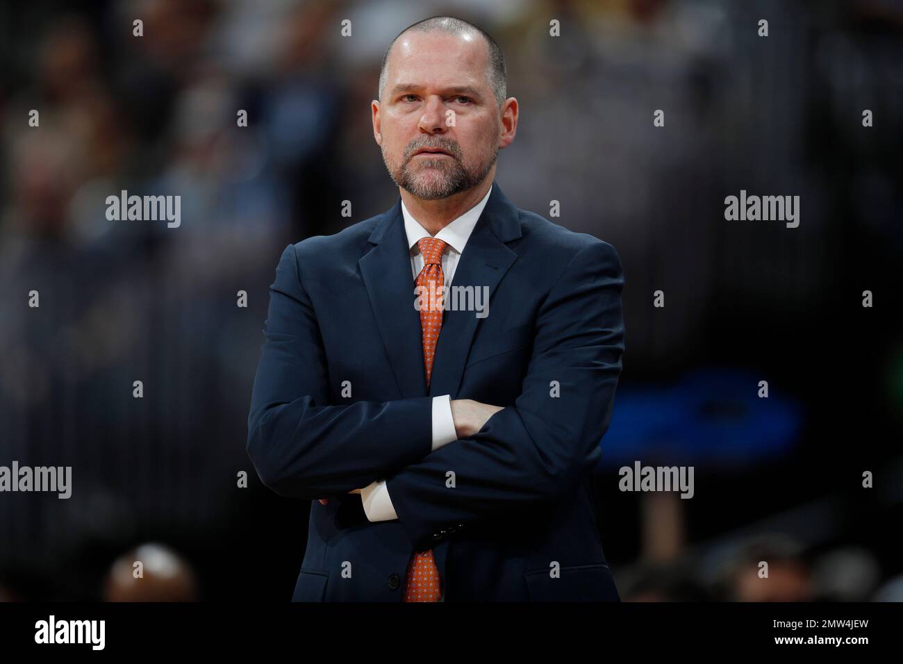 Denver Nuggets head coach Michael Malone in the second half of an NBA ...