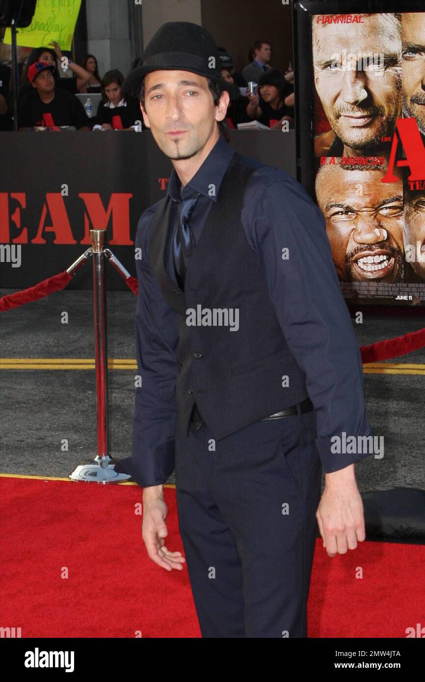 Adrien Brody at the Los Angeles Premiere of the A-Team at Grauman's ...