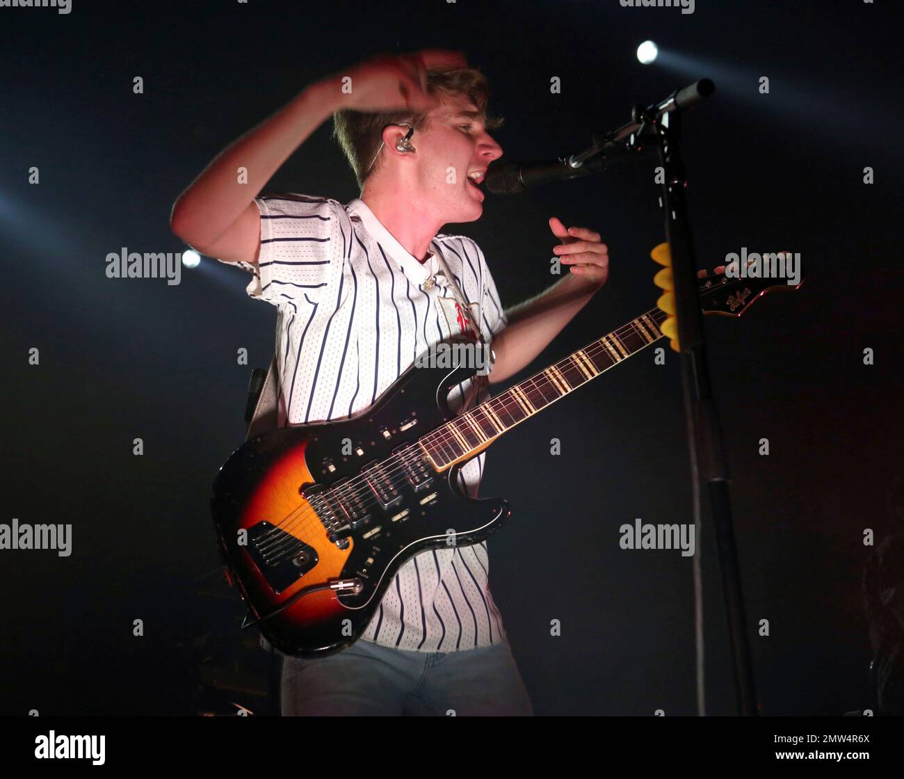 Dave Bayley with Glass Animals performs at the grand opening of the ...