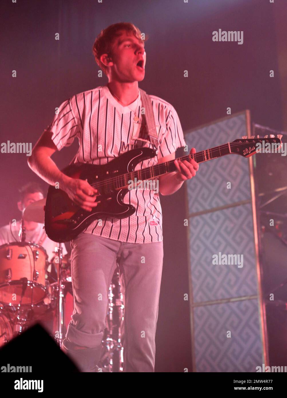 Dave Bayley with Glass Animals performs at the grand opening of the ...