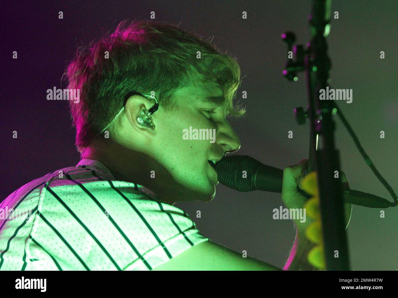 Dave Bayley with Glass Animals performs at the grand opening of the ...